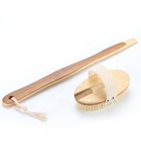 China Bristle Sisal Custom Logo Wooden Shower Brush  For Exfoliation And Skin Care for sale