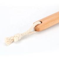 China Vegan Sisal Body Dry Brush Detachable Natural Beechwood Long Handle for sale