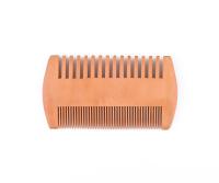 China Double Sides Mens Wooden Beard Comb Wooden Mustache Comb Custom Logo for sale