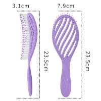 China Hair Styling Candy Color Plastic Hair Comb Hair Beauty Brush 24*8cm for sale