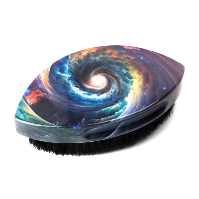 China OEM Water Sticker Soft Medium 360 Wave Brush Mens Boar Bristle Hair Brush for sale