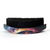 China OEM Water Sticker Soft Medium 360 Wave Brush Mens Boar Bristle Hair Brush for sale