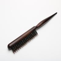 China Customer Logo Wooden Teasing Back Salon Hair Brush Comb Hairdressing Styling Tools for sale