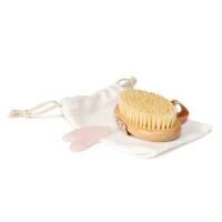 China Exfoliating  Body Bath Dry Brush Kit Wooden Scrub Bath Spa Massage for sale