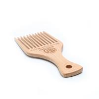 China African Pro Wooden Hair Pick Comb For Curly Afro Hair Styling Wide Teeth Gear for sale
