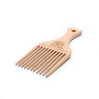 China African Pro Wooden Hair Pick Comb For Curly Afro Hair Styling Wide Teeth Gear for sale