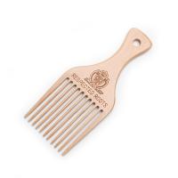 China African Pro Wooden Hair Pick Comb For Curly Afro Hair Styling Wide Teeth Gear for sale