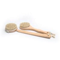 China Beech Wood Sisal Bristles Exfoliating Dry Brush For Dry Skin Cleansing for sale