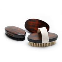 China Wood Handle 100% Boar Bristle Beard Brush The Perfect Addition to Your Grooming Routine for sale