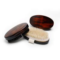 China Wood Handle 100% Boar Bristle Beard Brush The Perfect Addition to Your Grooming Routine for sale
