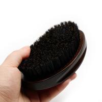 China Wood Handle 100% Boar Bristle Beard Brush The Perfect Addition to Your Grooming Routine for sale
