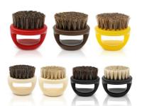 China Fade Brush Boar Bristle Finger Beard Brush for Men's Grooming Shaving for sale