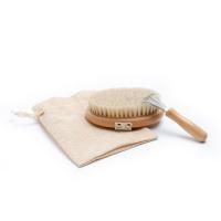 China Natural Bristle Wooden Dry Body Bath Shower Brush For  Exfoliating Scrubber for sale