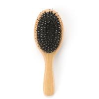 China Laser Vent Wide Tooth Boar Bristle Hair Comb Wooden Anti Static Hair Brush For Women for sale