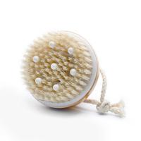China Abeis Round Dry Body Brush Back Scrub Shower Brush For Exfoliation for sale