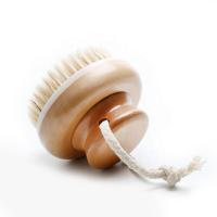 China Abeis Round Dry Body Brush Back Scrub Shower Brush For Exfoliation for sale