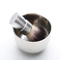 China Home Iron Bowl Soft Boar Bristle Beard Shaving Set With Aluminum Alloy Handle for sale