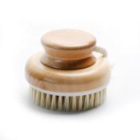 China Abeis Round Dry Body Brush Back Scrub Shower Brush For Exfoliation for sale