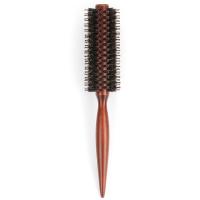 China Natural Styling Anti Static Round Hair Curling Combs Set Of 3 With Wooden Handle for sale