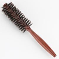China Natural Styling Anti Static Round Hair Curling Combs Set Of 3 With Wooden Handle for sale