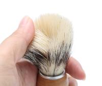 China Bristle Beard Soap Brush 3 In 1 Customer Logo Beard Shaver Kit for sale