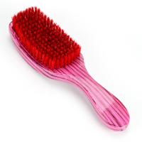 China Customized Logo Abeis Long Handle 100% Boar Bristle Curved Men'S Wave Brush 360 With Vent for sale