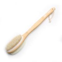 China Abeis Sisal Vegan Fiber Boar Bristle Dry Brushing Bath Brush for Exfoliation and Massage for sale