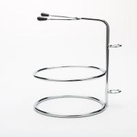 China Custom Men Hair Whisker Brush Metal Stand Razor Holder Barber Beard Brush Shaving Set for sale
