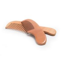China Natural Pear Wooden Hair Comb Hair Care Tools Double Sided Home Use for sale
