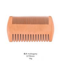 China Natural Pear Wooden Hair Comb Hair Care Tools Double Sided Home Use for sale