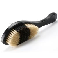 China Men'S Two Color Beard Trimming Brush With Beech Wood Handle And Boar Bristles for sale