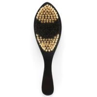 China Men'S Two Color Beard Trimming Brush With Beech Wood Handle And Boar Bristles for sale