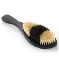 China Men'S Two Color Beard Trimming Brush With Beech Wood Handle And Boar Bristles for sale
