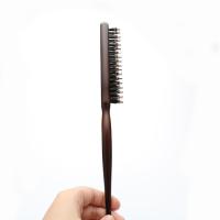 China OEM Wooden Hair Comb And Antistatic Boar Hair Brush Efficiently Tame Your Hair for sale