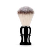 China Abeis Travel Shaving Brush White Nylon Hair And ABS Handle Beard Soap Brush for sale