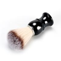 China Abeis Travel Shaving Brush White Nylon Hair And ABS Handle Beard Soap Brush for sale