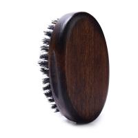 China Abeis Wood Large Boar Bristle Shaving Brush for Thick Beard Black Walnut Wood Handle for sale