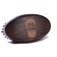 China Abeis Wood Large Boar Bristle Shaving Brush for Thick Beard Black Walnut Wood Handle for sale