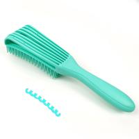 China Detangling Hair Brush Curly Bristle Nylon Tooth Adjustable Hair Styling Brush for sale