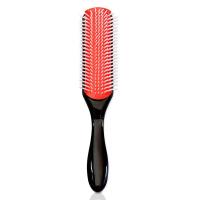 China Nine Rows Removable Plastic Hair Comb Hair Massage Brush Customized Logo for sale