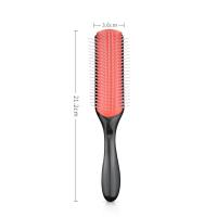 China Nine Rows Removable Plastic Hair Comb Hair Massage Brush Customized Logo for sale