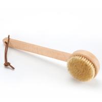 China Body Brush Vegan Round Natural Skin Dry Massage Shower Brush for Spa for sale