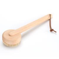 China Body Brush Vegan Round Natural Skin Dry Massage Shower Brush for Spa for sale
