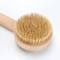 China Body Brush Vegan Round Natural Skin Dry Massage Shower Brush for Spa for sale