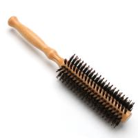 China Long Handle Wooden Hair Brush For Curly Hair Ergonomic Design for sale