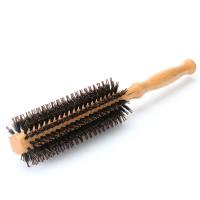 China Long Handle Wooden Hair Brush For Curly Hair Ergonomic Design for sale