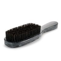 China 360 Soft Boar Bristle Brush For Men Marbling Beech Long Handle for sale