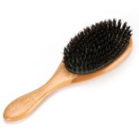 China Customizable Logo Wooden Boar Bristle Hair Brush For Women Thick Long Hair Set for sale
