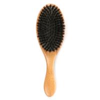 China Customizable Logo Wooden Boar Bristle Hair Brush For Women Thick Long Hair Set for sale