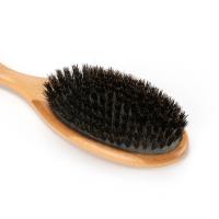 China Customizable Logo Wooden Boar Bristle Hair Brush For Women Thick Long Hair Set for sale